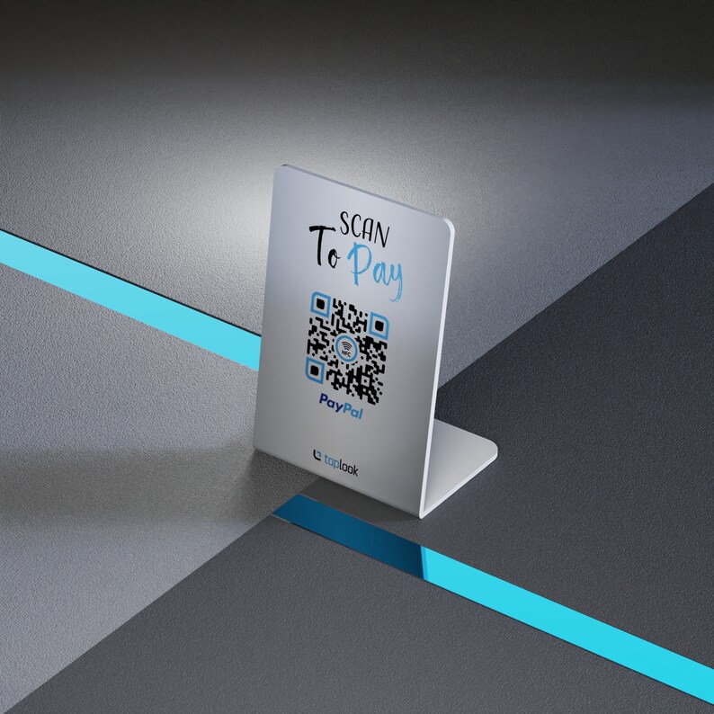 Custom QR NFC Payment Sign | Accept Paypal, Zelle, Cash App Venmo ...