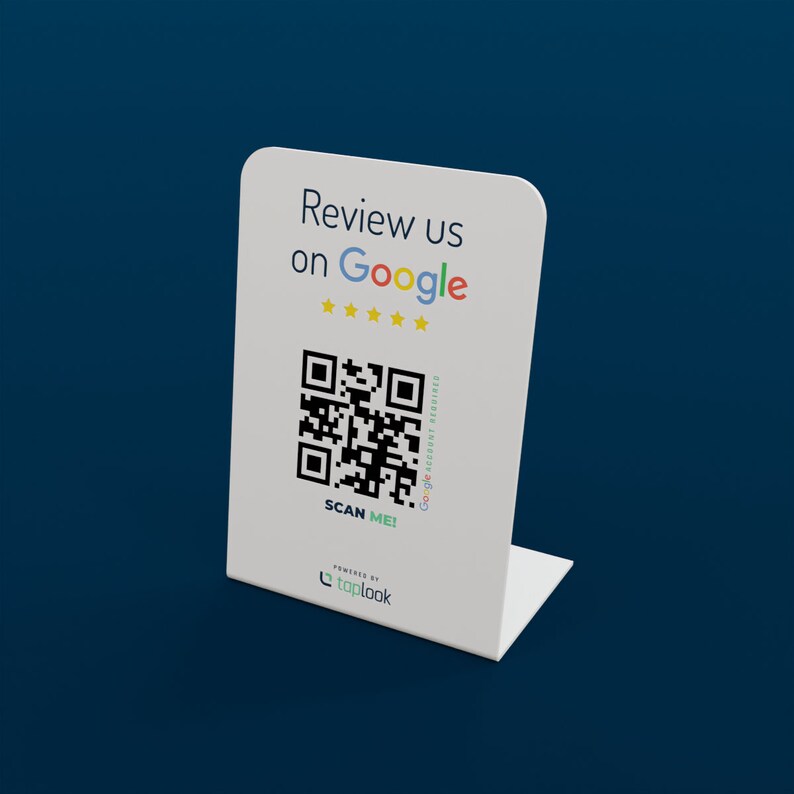 Custom QR Google Scan to Review Stand – Boost Online Presence, NFC ...