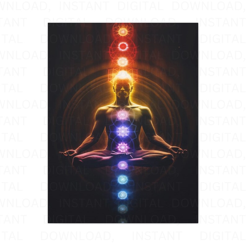 Large Printable Wall Art, Spiritual Print, Chakra Photography ...