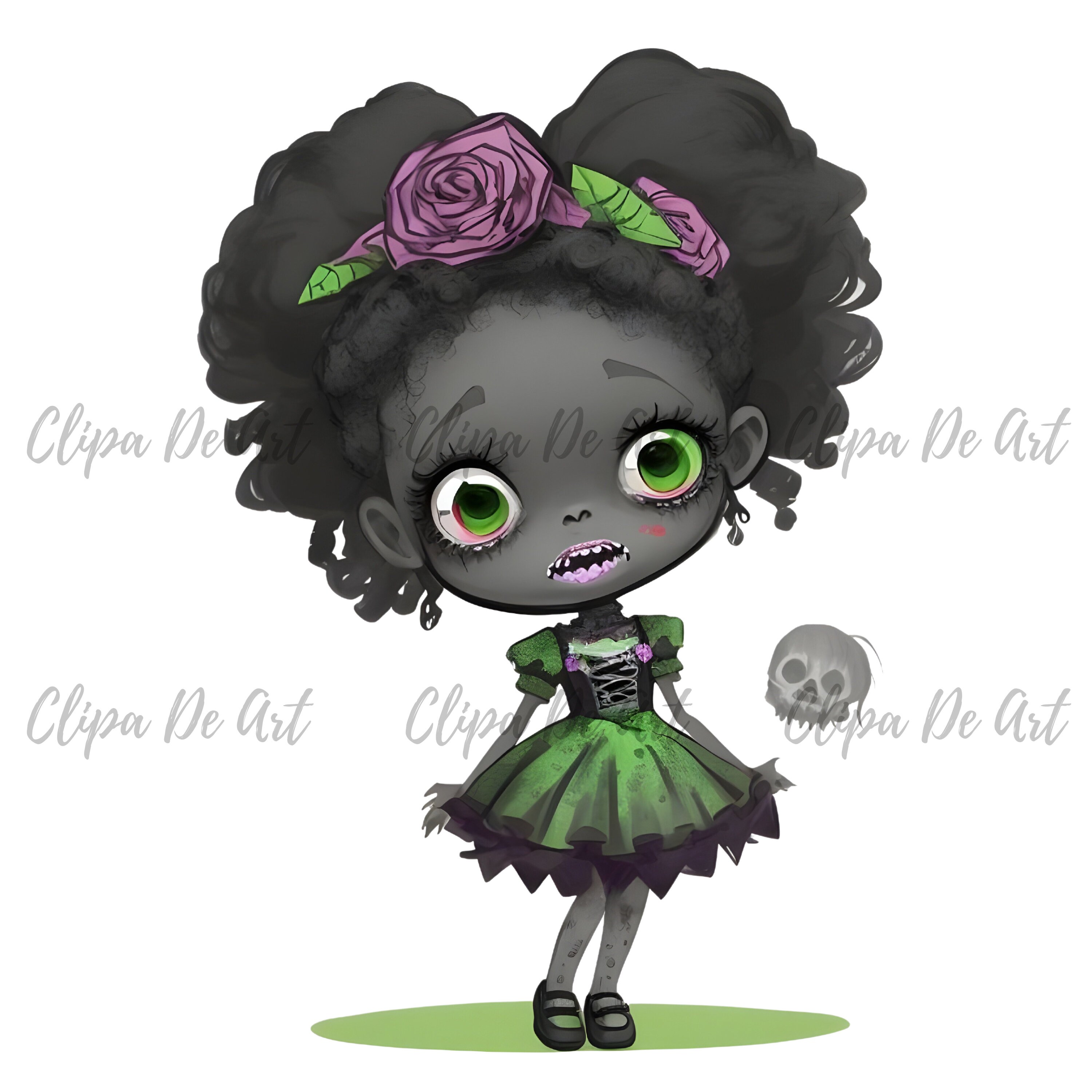 Zombies and Vampires Clip Art Black Girls - Etsy
