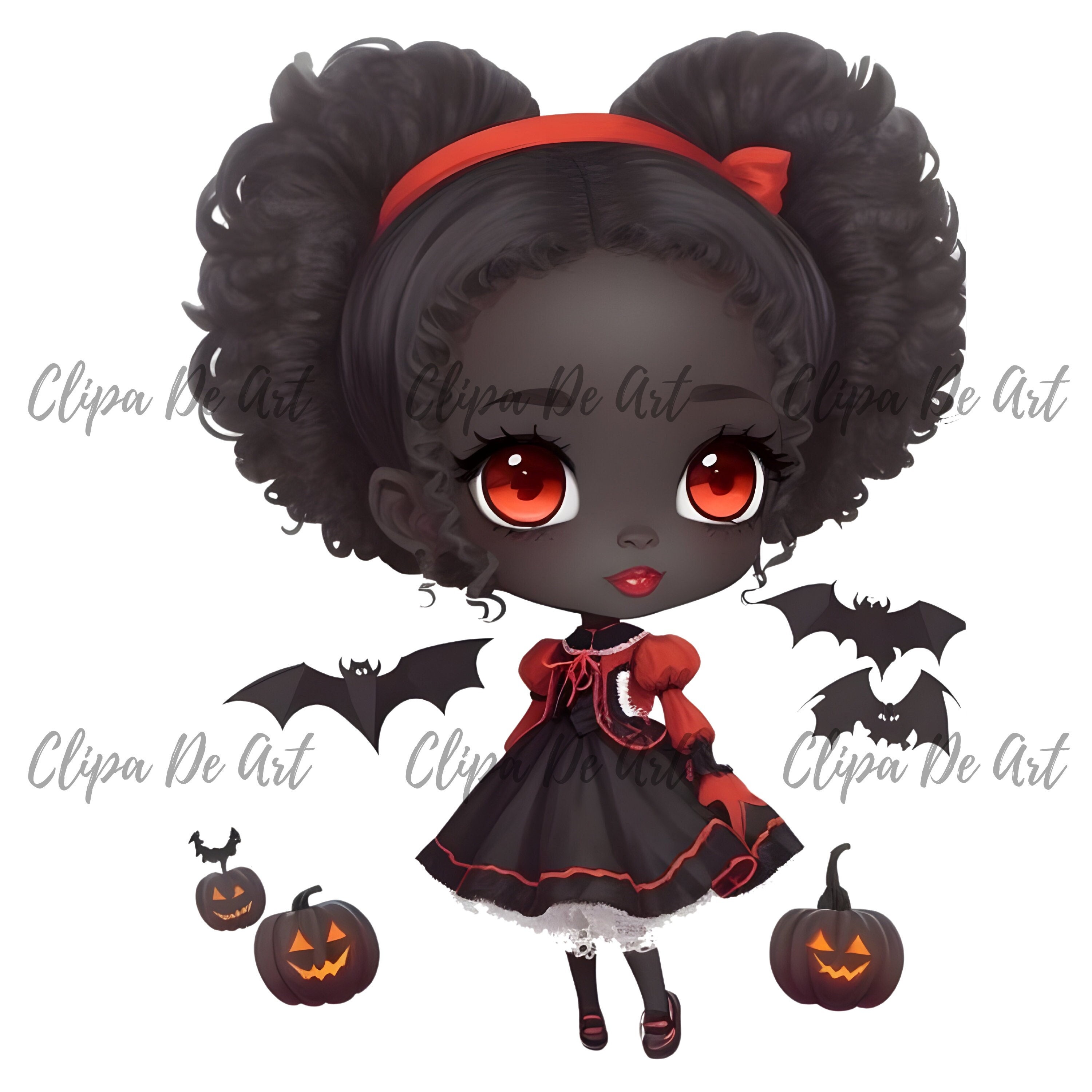 Zombies and Vampires Clip Art Black Girls - Etsy