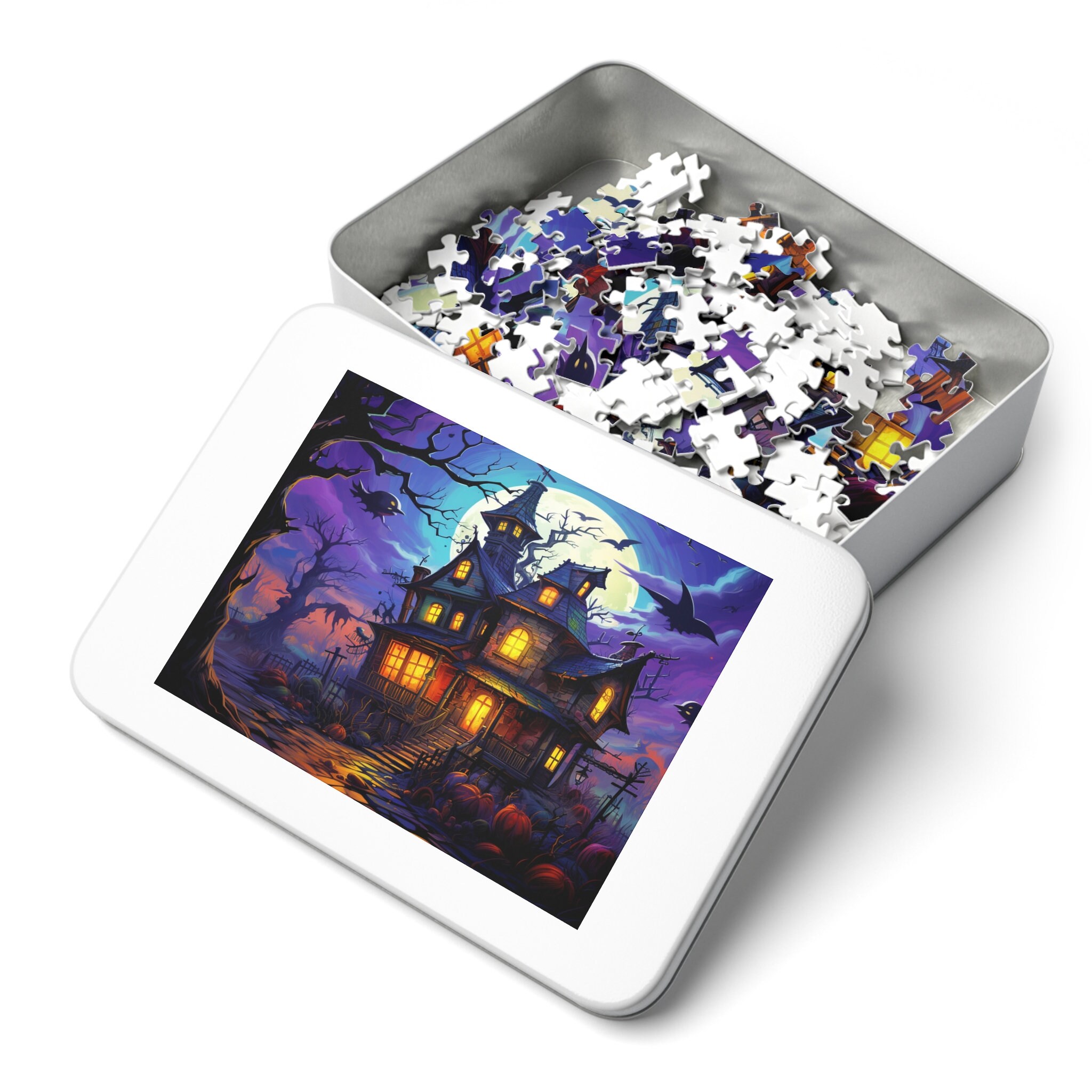 Spooky Halloween Puzzle, Haunted House Theme, for Teens and Adults, by ...