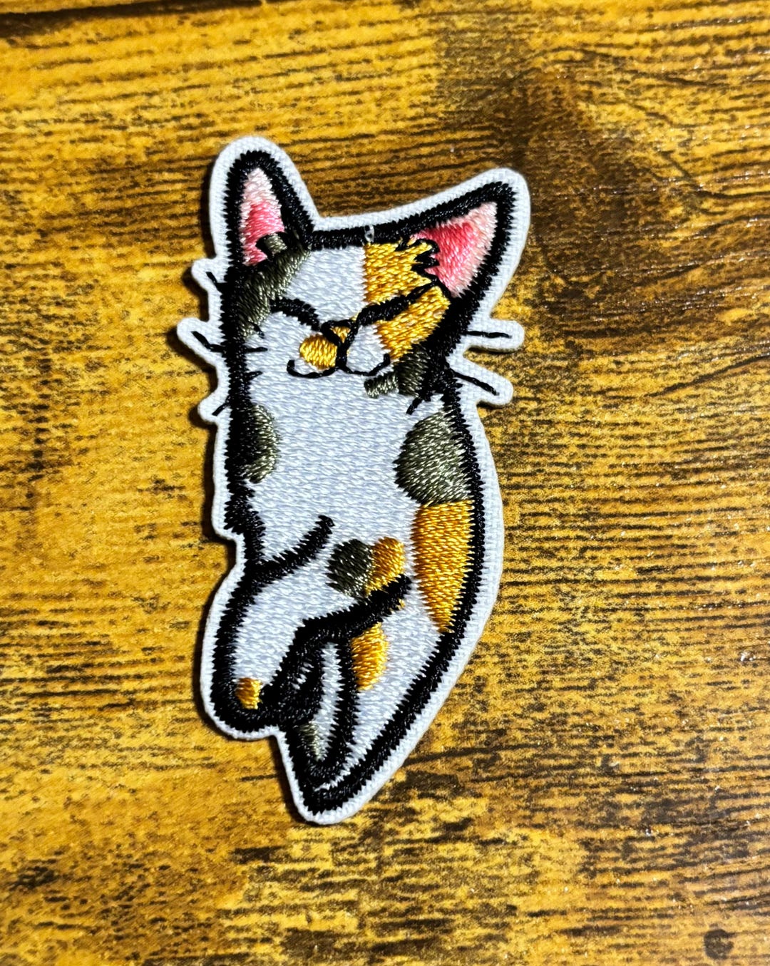 Calico Cat Sleeping Iron-on Patch: DIY Craft Applique - Etsy