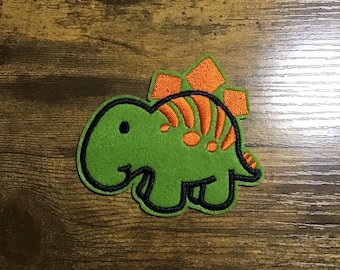 Dinosaur Patch, Iron On, DIY Patch, Craft Applique Clothing, Jacket ...