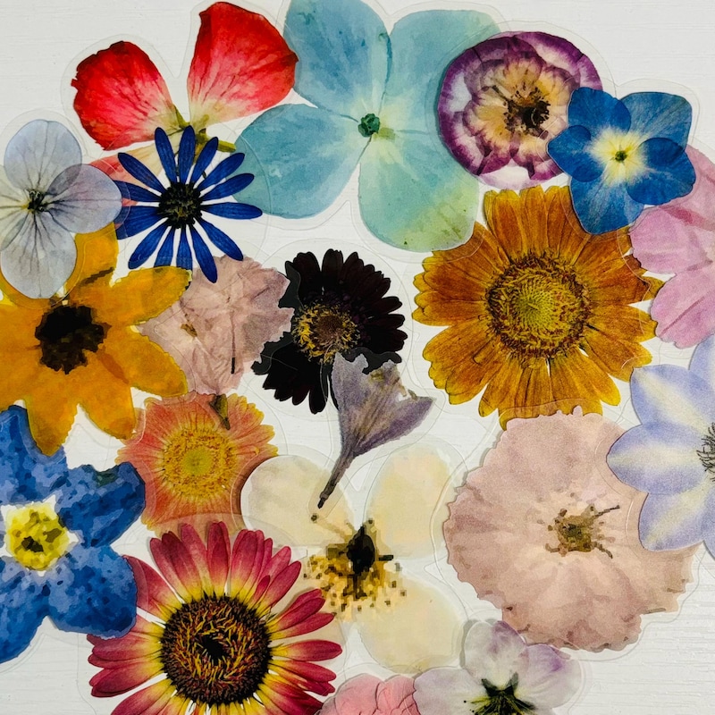 Flower Stickers - Etsy