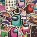 50 Pack of Among Us Themed Stickers - Etsy