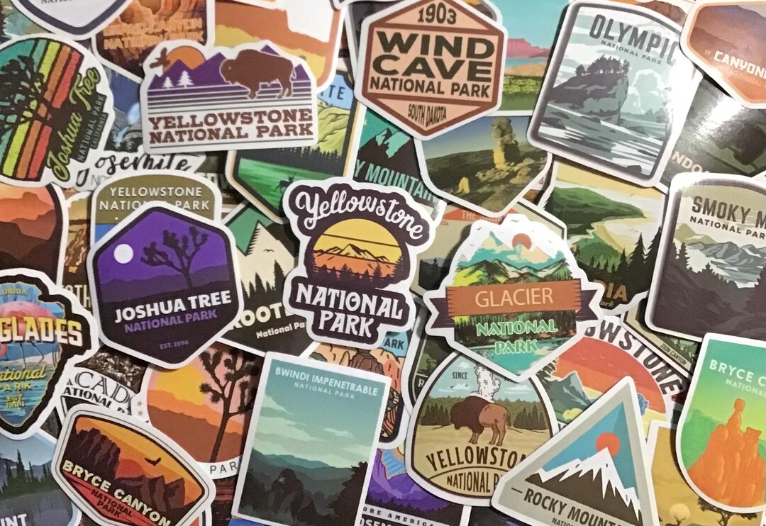 50 Pack of National Park Stickers - Etsy