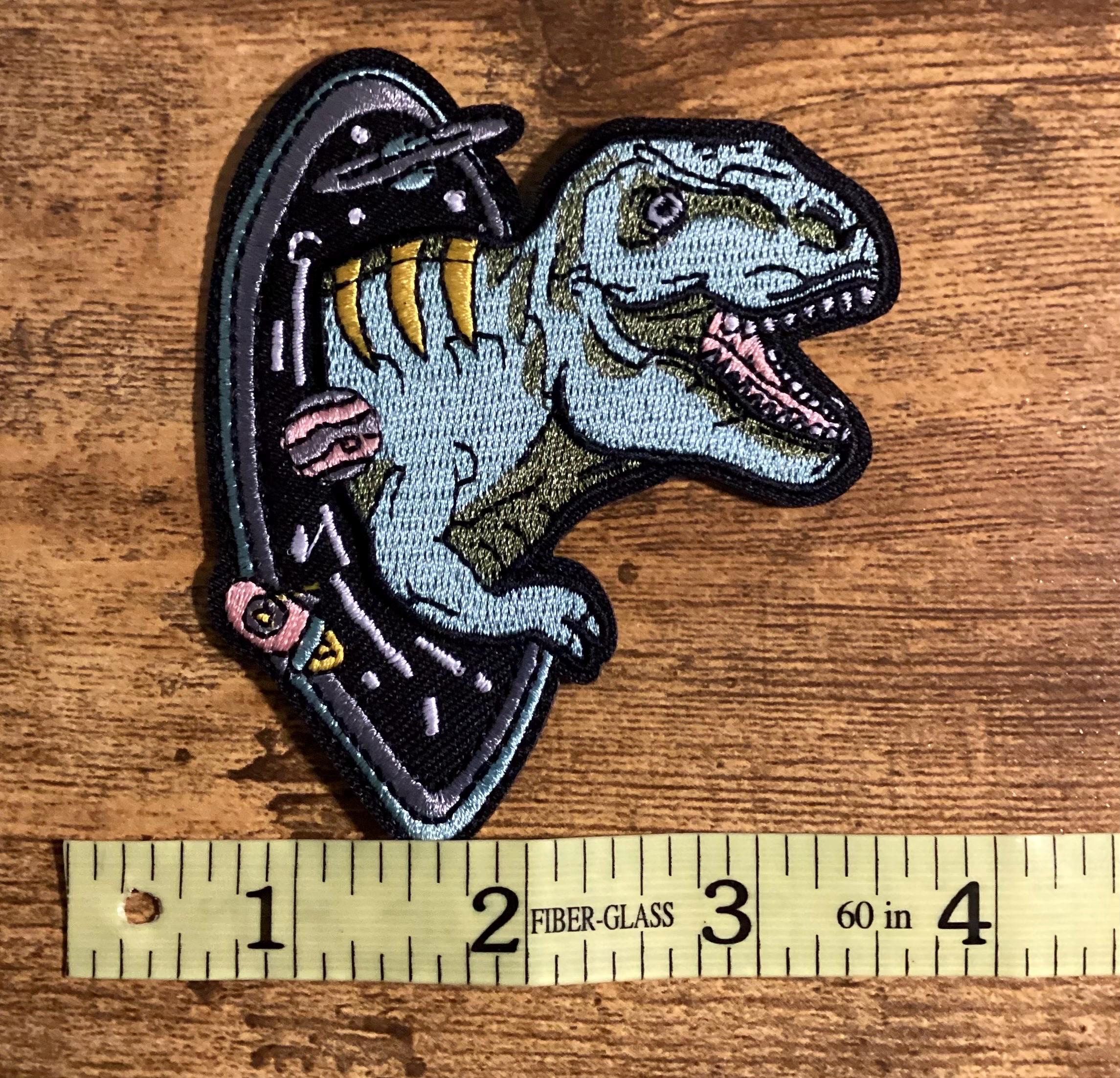 T-rex Tyrannosaurus Patch, Iron On, DIY Patch, Craft Applique Clothing, Jacket, Jeans, Backpack ...