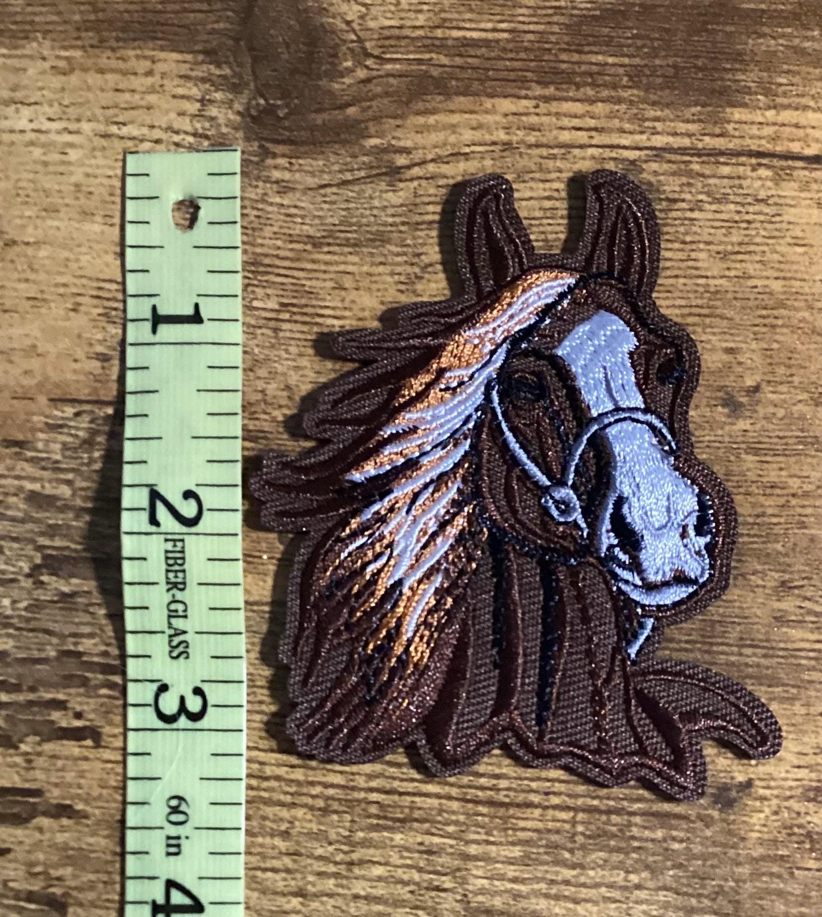 Horse Head Patch, Iron On, DIY Patch, Craft Applique Clothing, Jacket ...