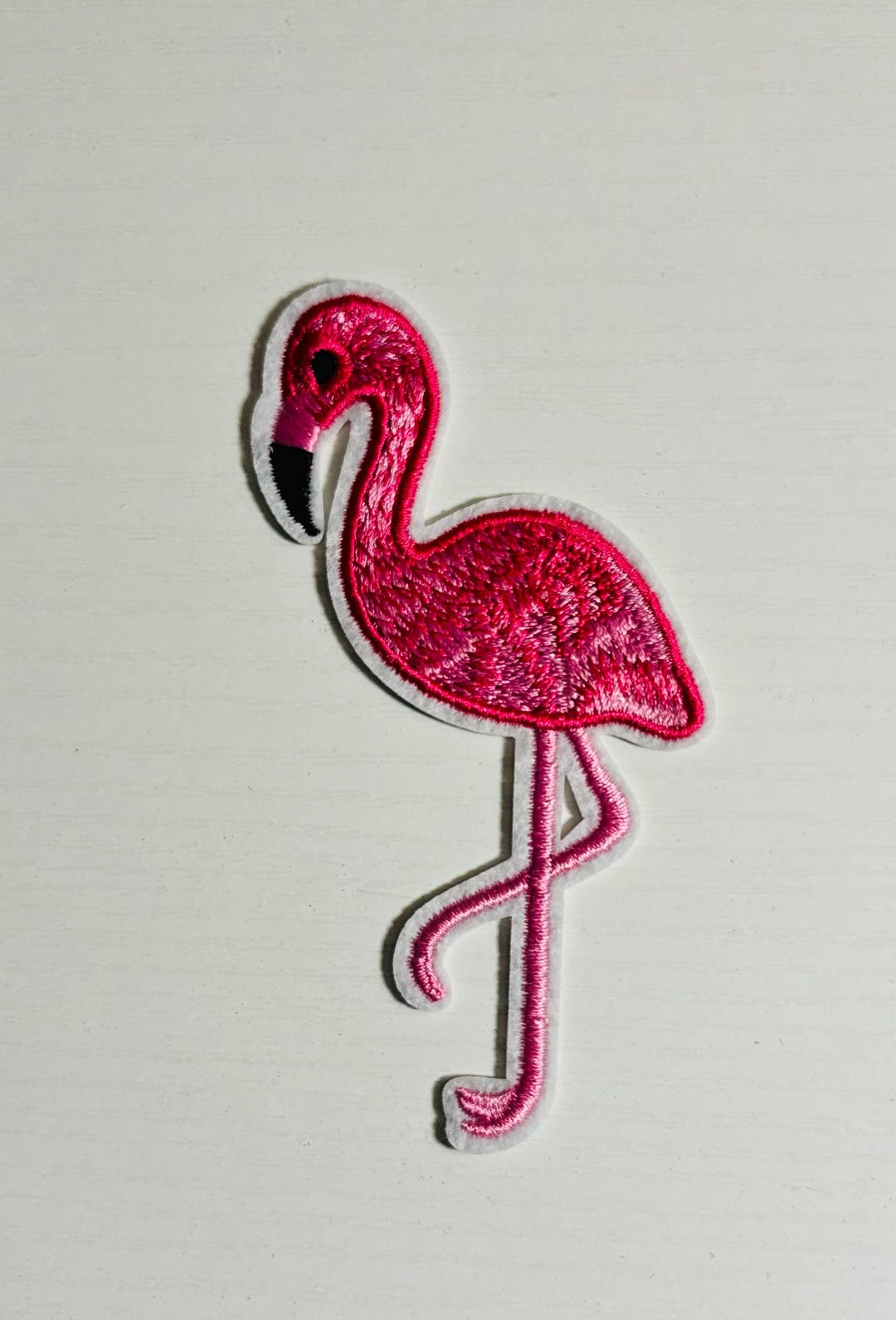 Flamingo Patch, Iron On, DIY Patch, Craft Applique Clothing, Jacket ...