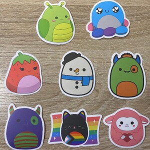 50 Pack of Plushie Stickers - Etsy