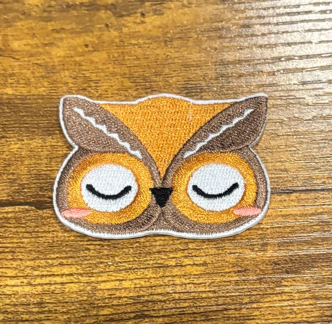 Owl Head Patch, Iron On, DIY Patch, Craft Applique Clothing, Jacket ...