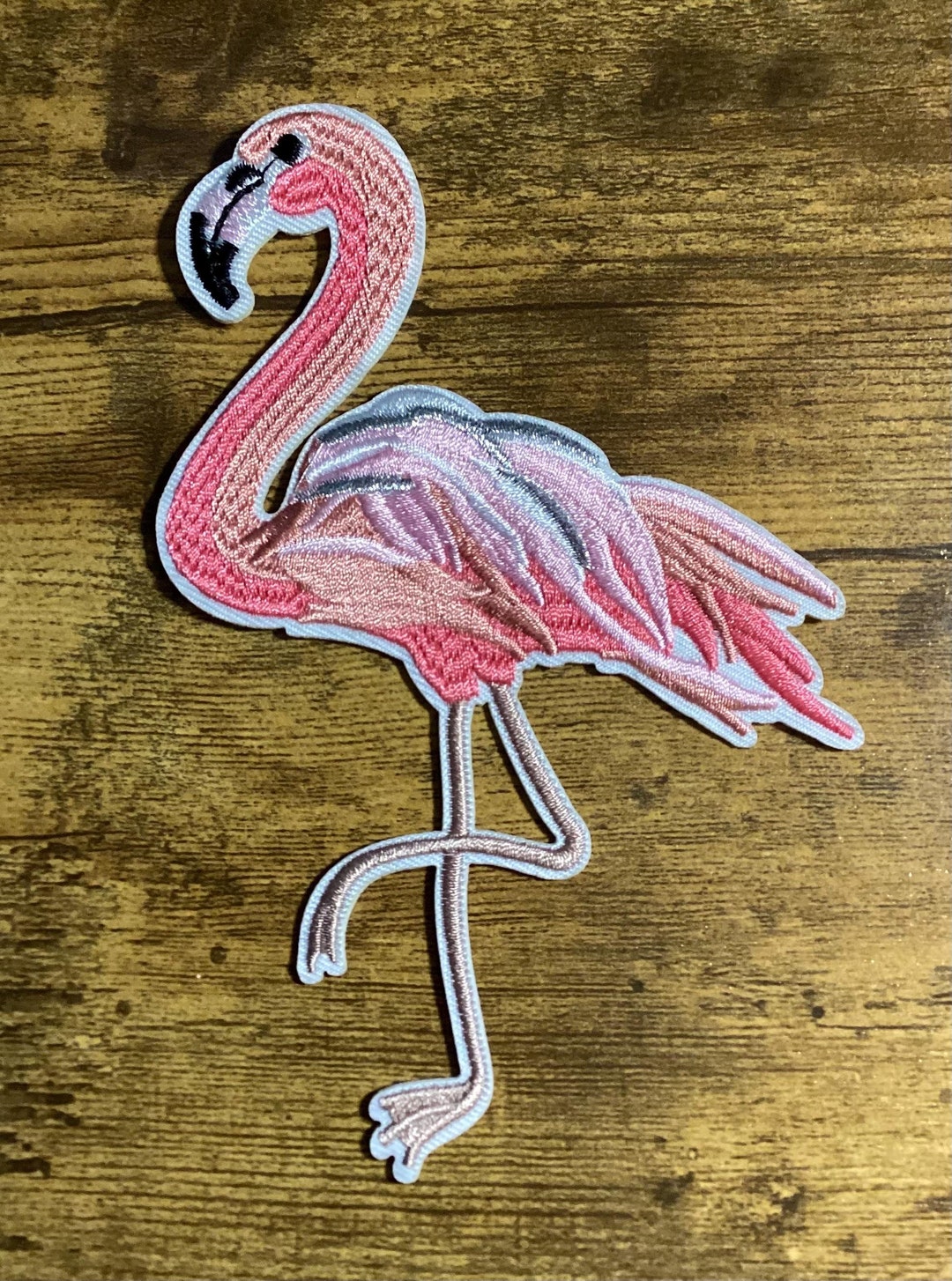 Flamingo Iron on Patch: DIY Craft Applique - Etsy