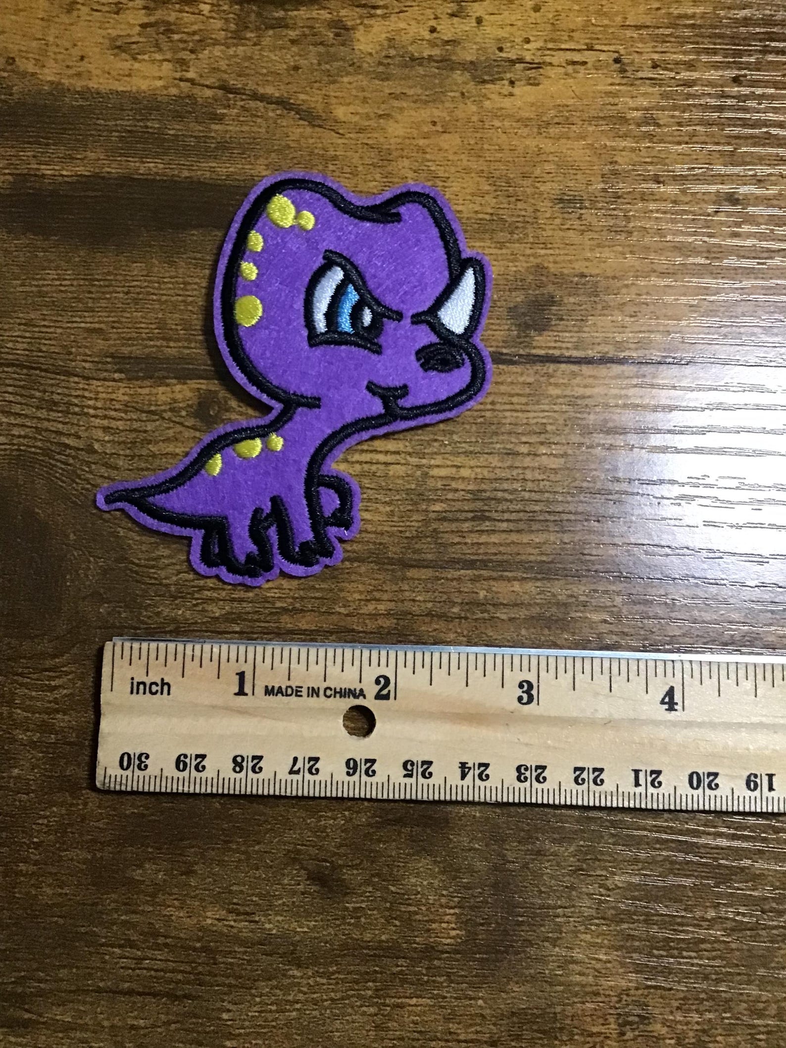 Purple Dinosaur Iron on Patch, DIY Craft Applique - Etsy