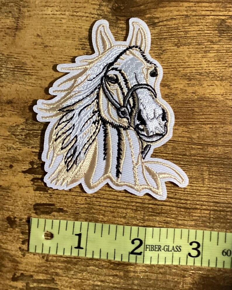 Horse Head Iron on Patch: DIY Craft Applique - Etsy