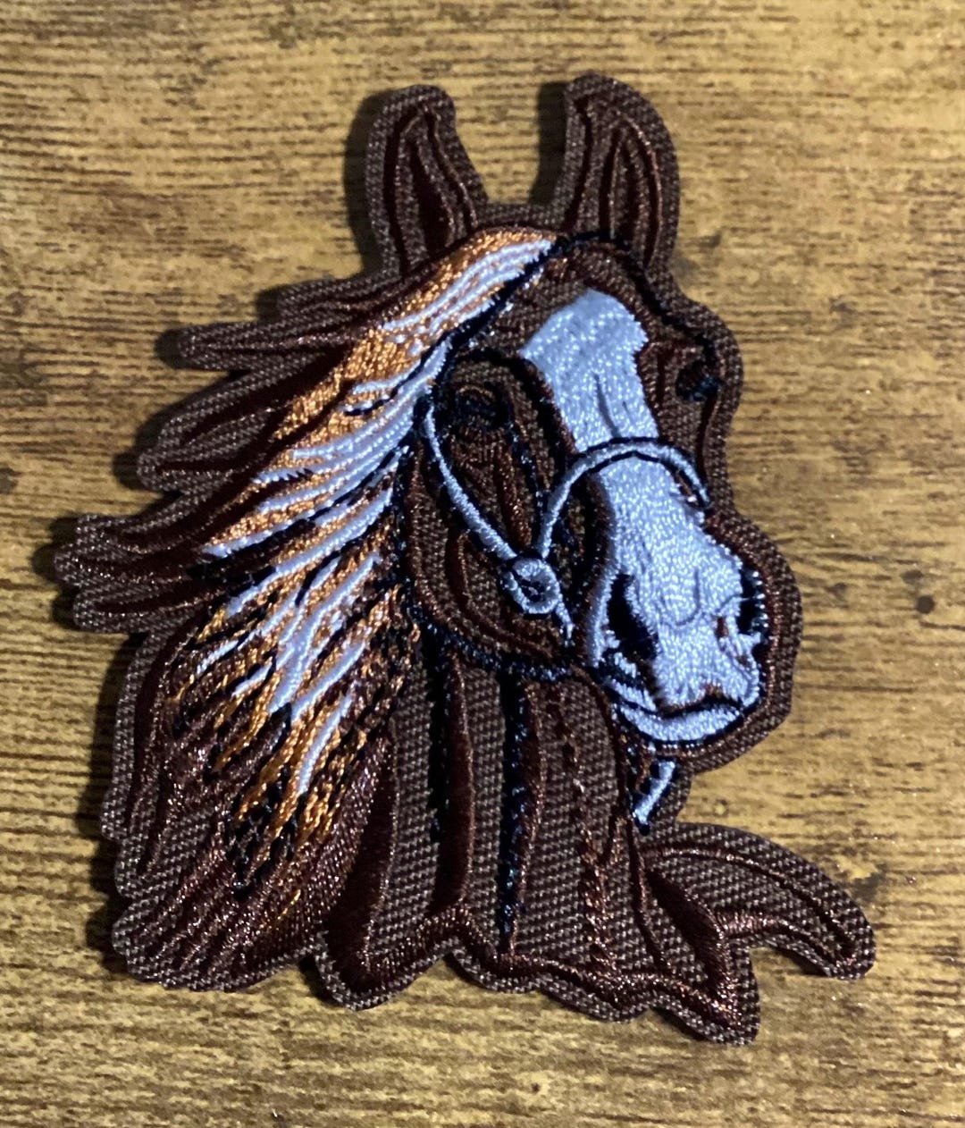 Horse Head Patch, Iron On, DIY Patch, Craft Applique Clothing, Jacket ...