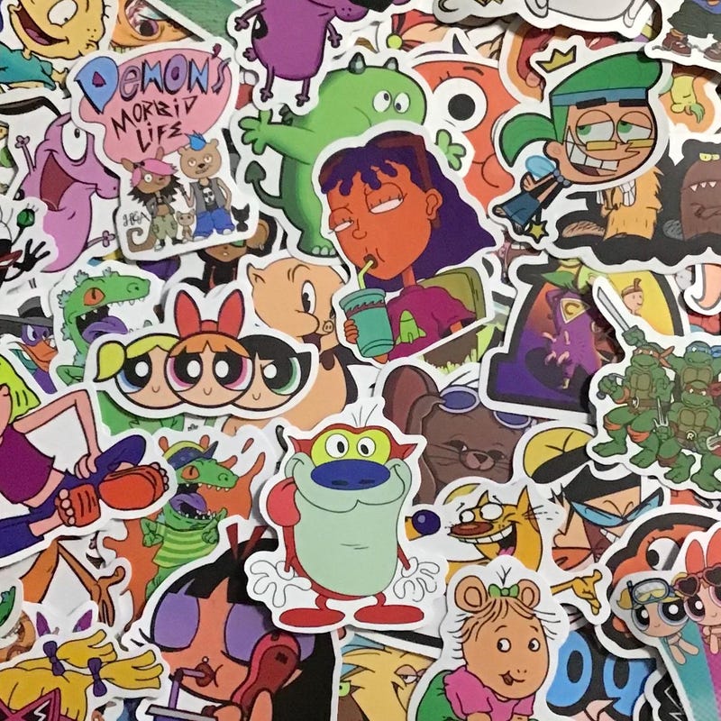 Cartoon Sticker - Etsy
