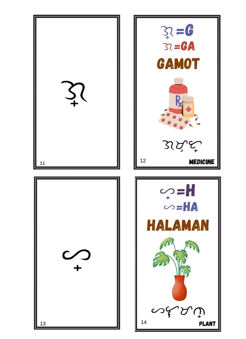 Baybayin Flashcards (digital Download) - Etsy