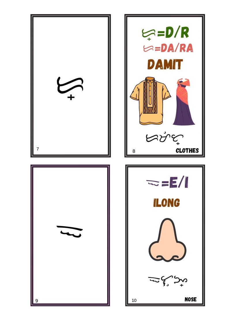 Baybayin Flashcards (digital Download) - Etsy