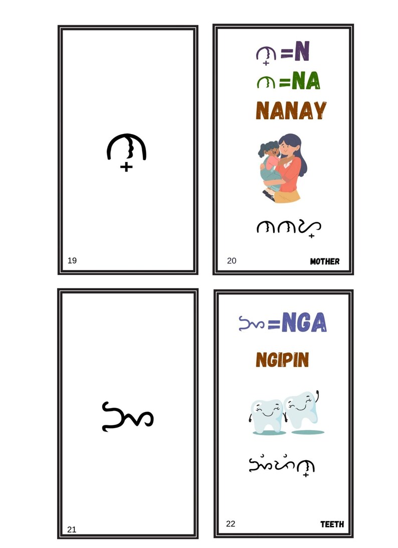 Baybayin Flashcards (digital Download) - Etsy