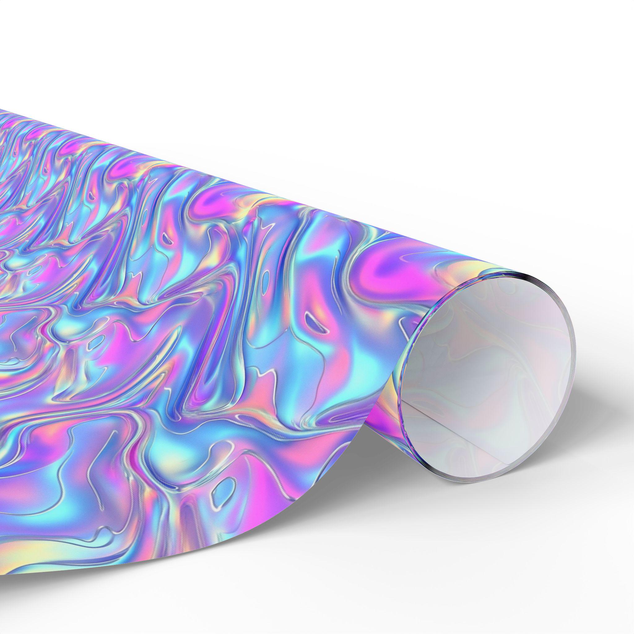 Y2K Holographic Dream Wrapping Paper | Iridescent Hologram Vibes for ...