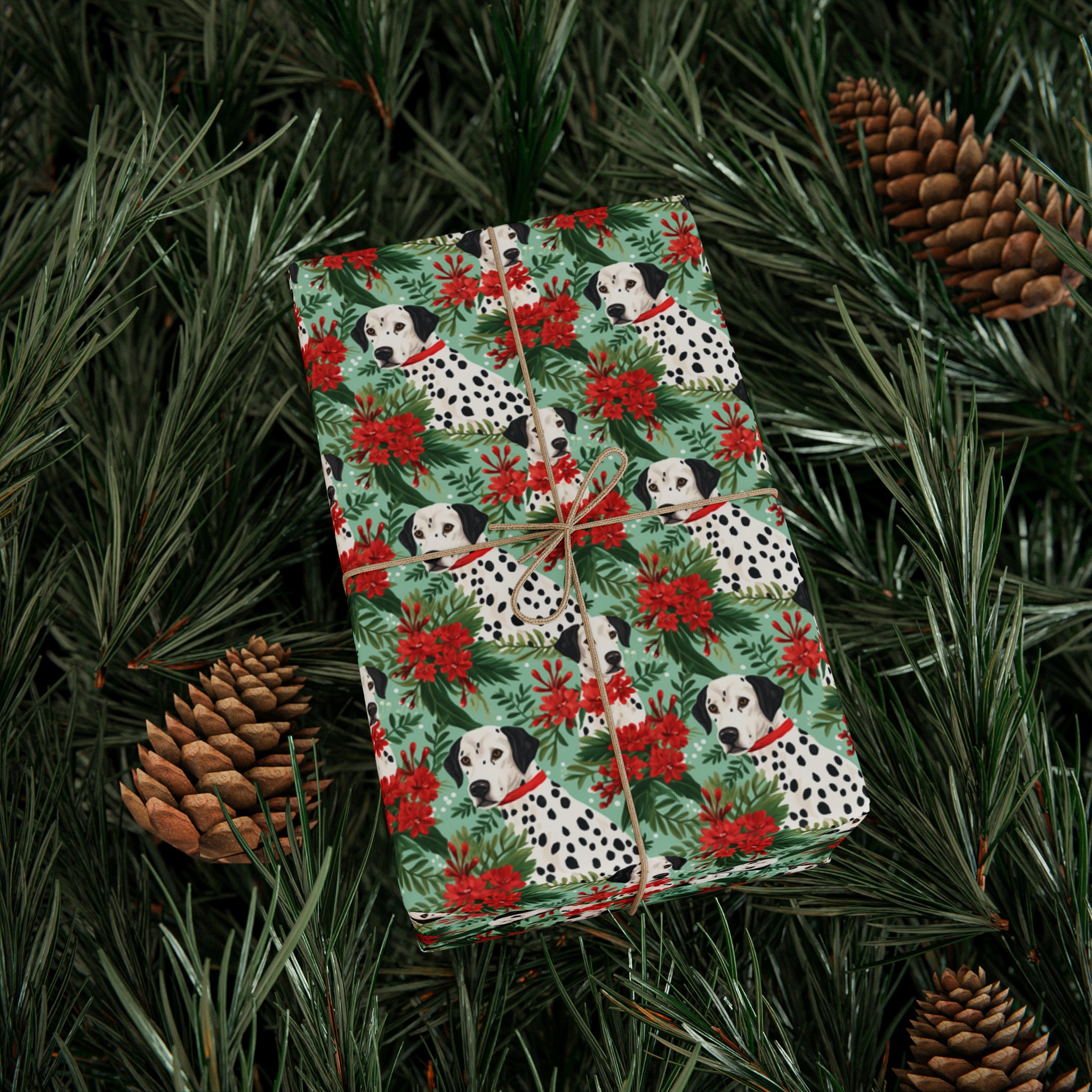 Spotty and Jolly Dalmatian Christmas Wrapping Paper - Etsy