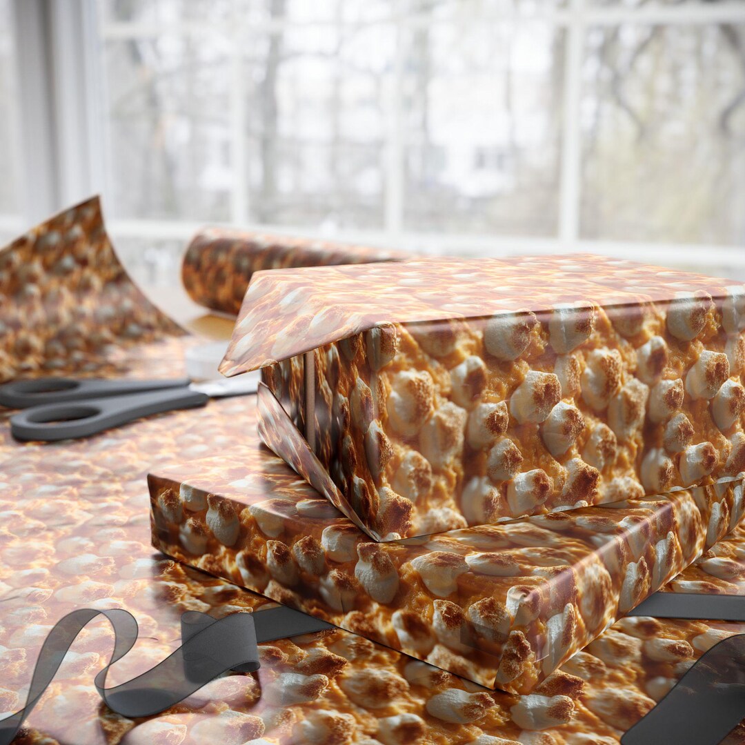 Festive Sweet Potato Casserole Wrapping Paper | Gag Gift Wrap for ...