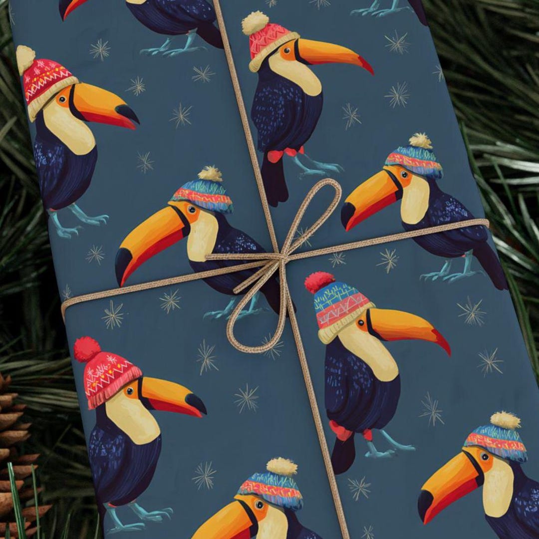 Toucan Play at That Game Wrapping Paper Roll | Festive Holiday Gift ...