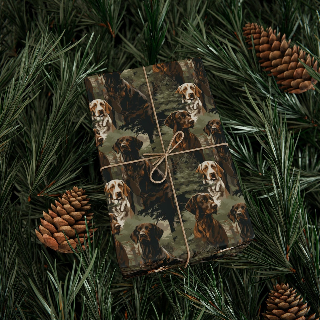 Hunting Dog Gift Wrapping Paper – Perfect for Outdoors Enthusiasts ...