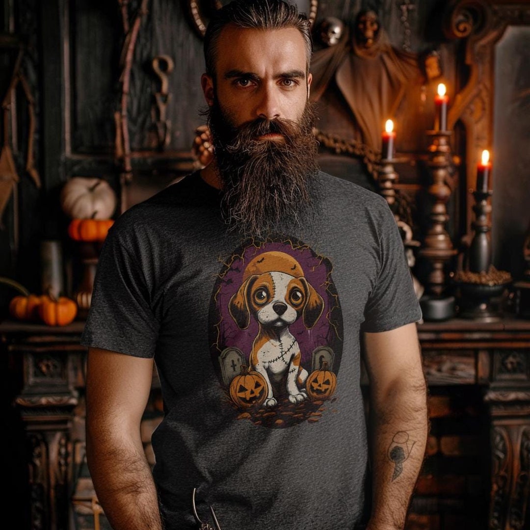 Halloween Beagle Frankenstein T-shirt Spooky Cute Dog Lover Tee ...