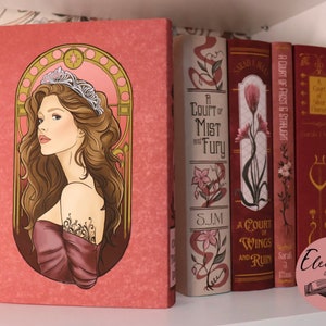 ACOTAR Hardcover Pink Vintage Dust Jackets Set, Digital Download ...