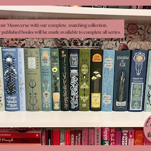 Throne of Glass Hardcover Vintage Dust Jackets Set, Digital Download ...