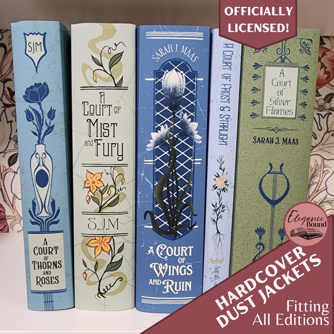 Hardcover ACOTAR Vintage Dust Jackets Set, Blue, Digital Download ...