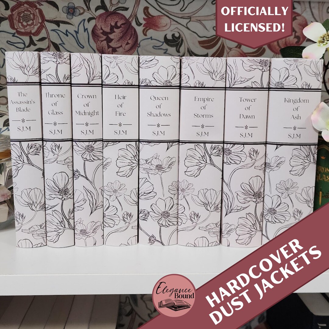Throne of Glass Hardcover White Dust Jacket Set, Digital Download ...
