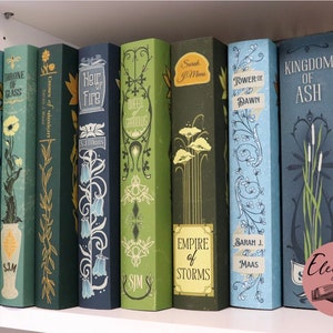 Throne of Glass Hardcover Vintage Dust Jackets Set, Digital Download ...
