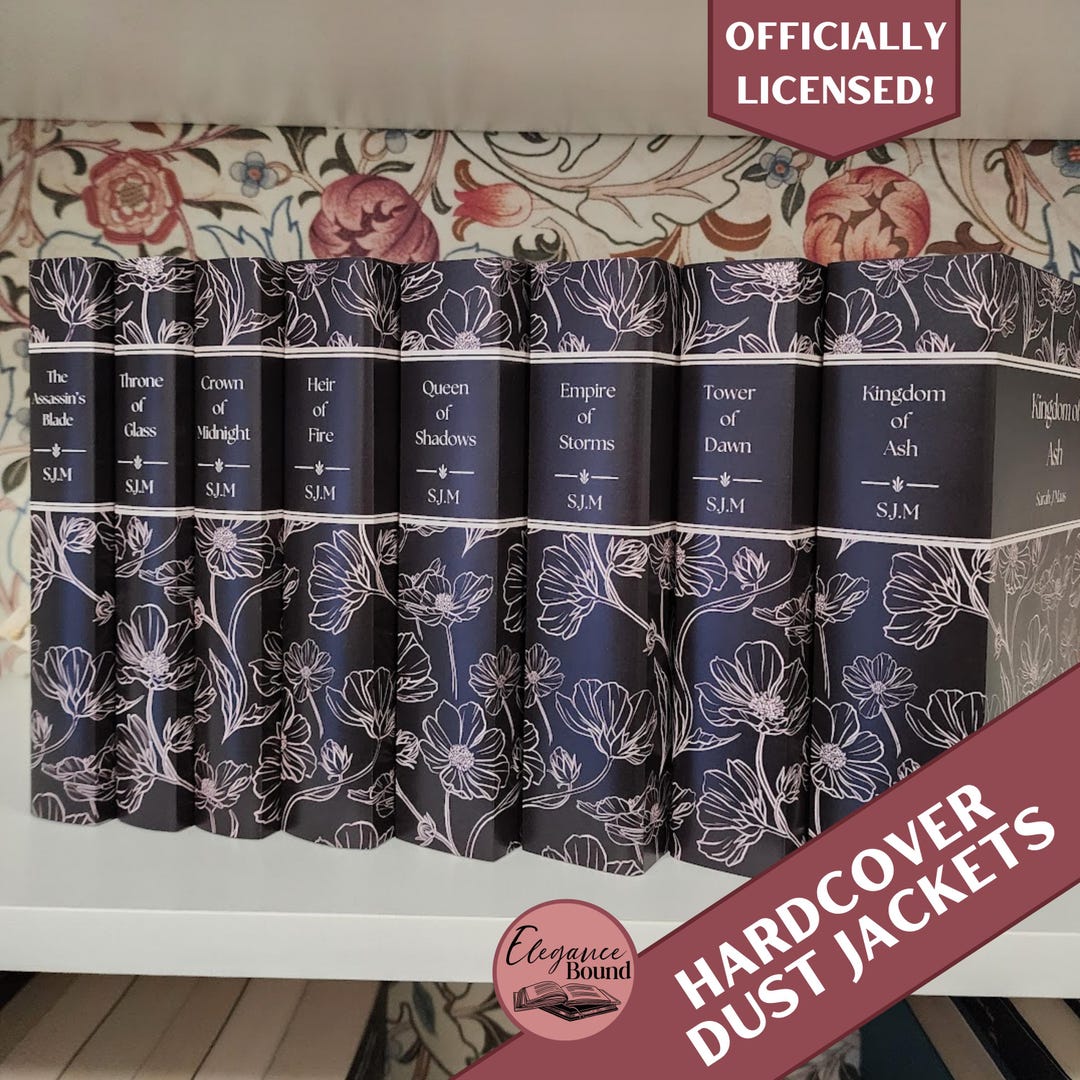 Throne of Glass Hardcover Black Dust Jackets Set, Digital Download ...