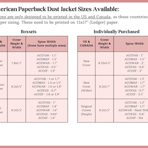 ACOTAR Paperback Vintage Dust Jackets Set, Digital Download, Printable ...