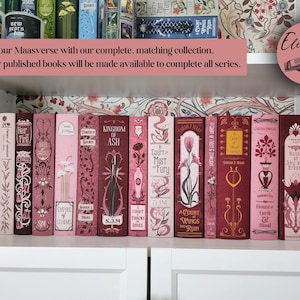 ACOTAR Pink Paperback Vintage Dust Jackets Set, Digital Download ...