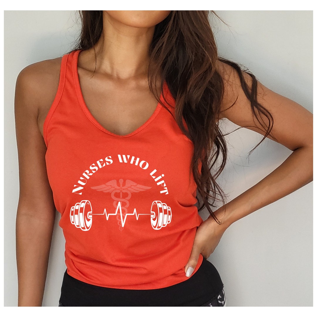 Nurses Who Lift Tank Top: Fitness Nurse Workout Shirt - Etsy