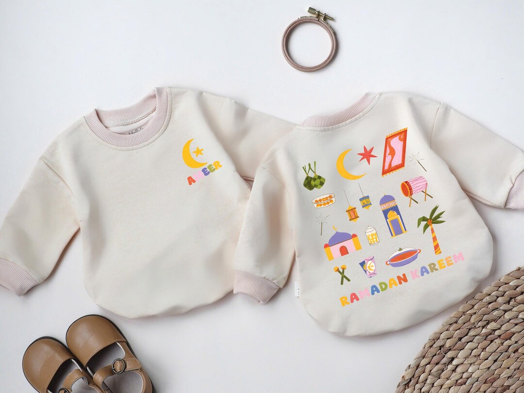 Personalized First Ramadan Baby Romper, Ramadan Kareem Outfit, Fasting ...