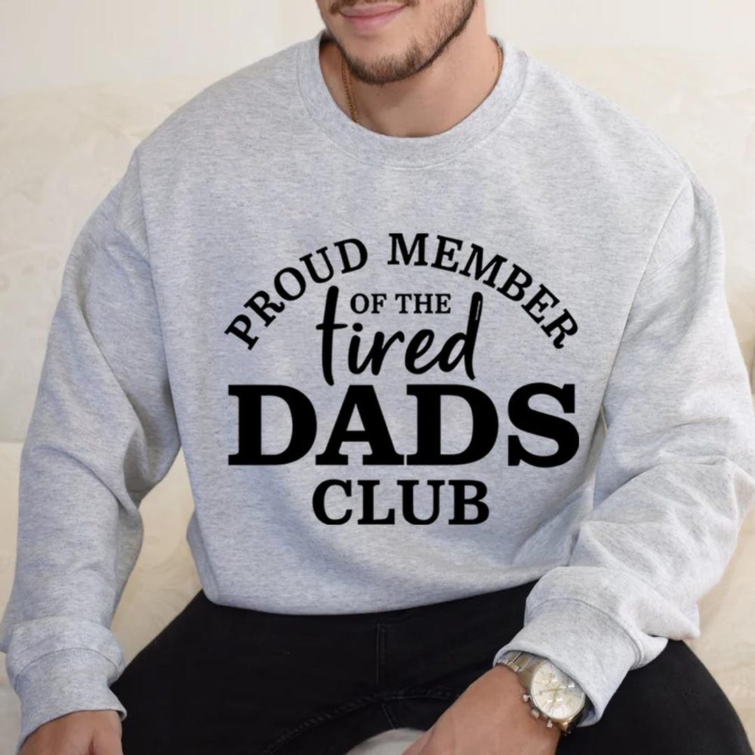 Proud Member of the Tired Dads Club PNG Digital Download Funny Minimal ...