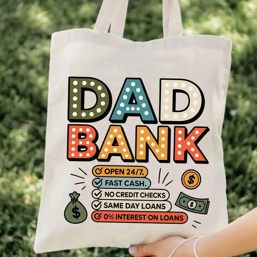 Colorful Dad Bank PNG Digital Download for Father’s Day Gift Funny ...