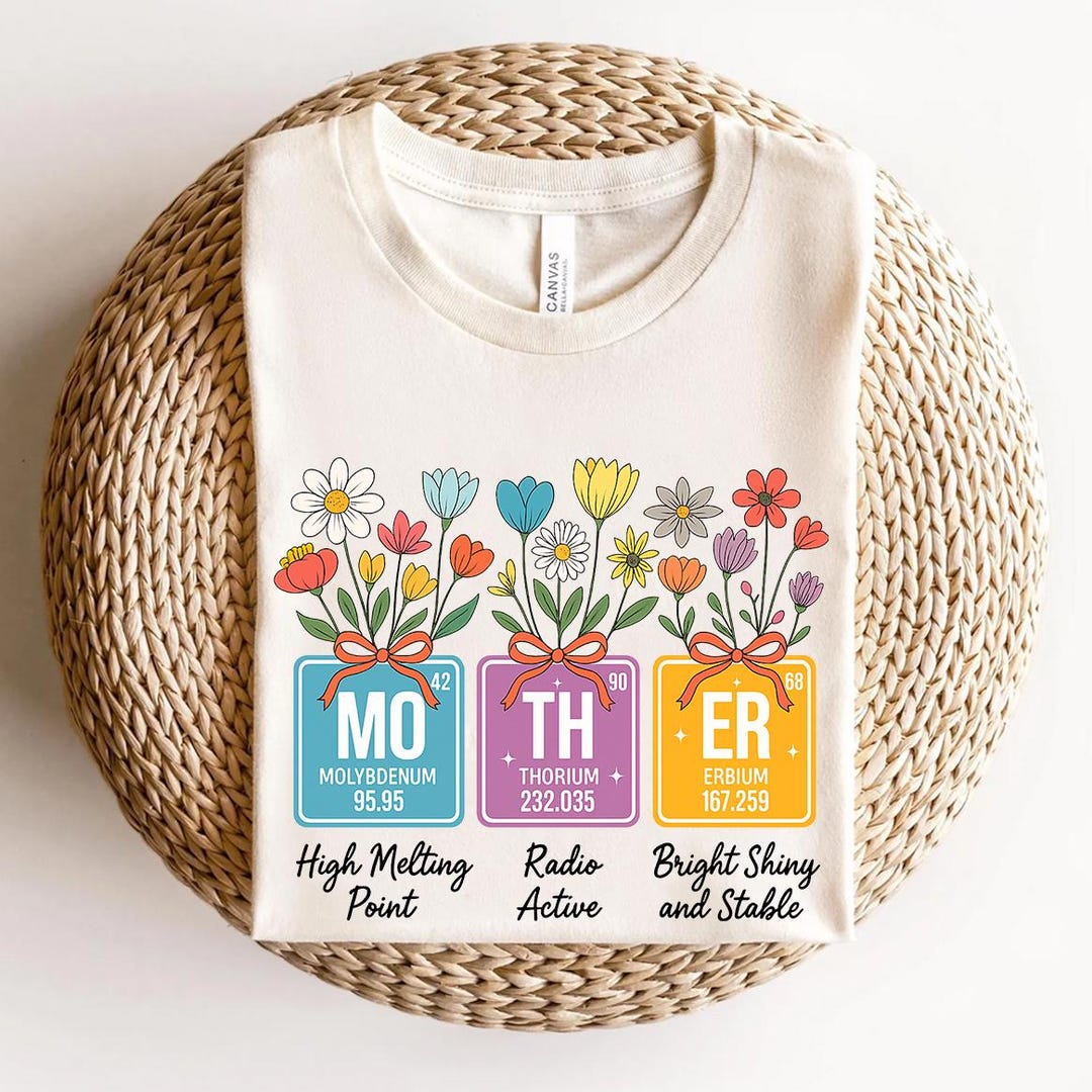 Mother’s Day Periodic Table PNG Digital Download Science Flower Art ...