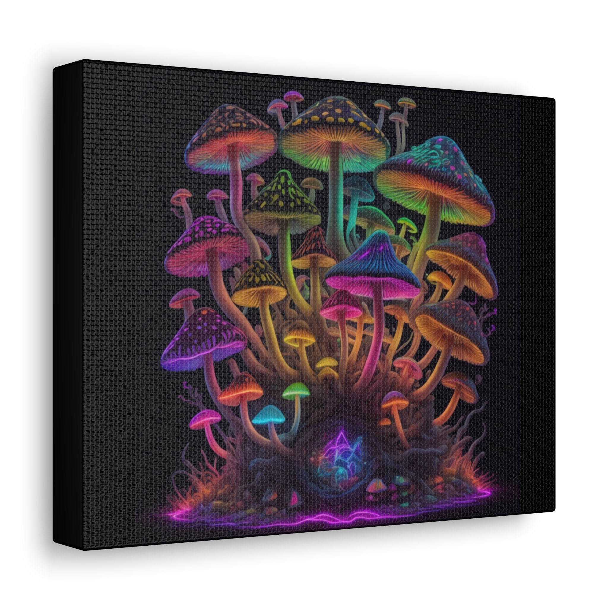 Magic Mushroom Art, Neon Mushrooms, Neon Magic Mushrooms, Magic ...