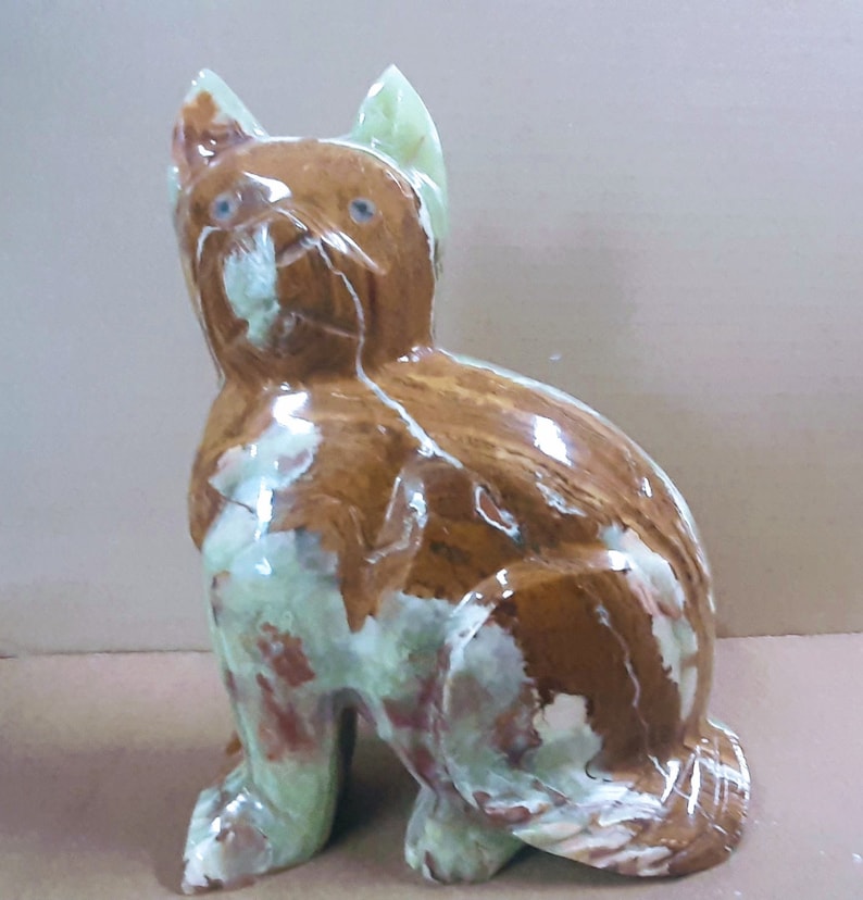 Cat Marble Figurine - Etsy
