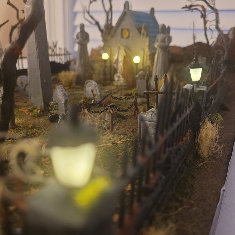 Timber Creek Cemetery, a Scary Miniature Cemetery of Crypts, Graves ...