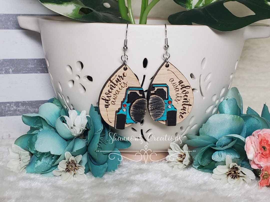 Adventure Awaits Offroad Vehicle Dangle Earrings - Etsy