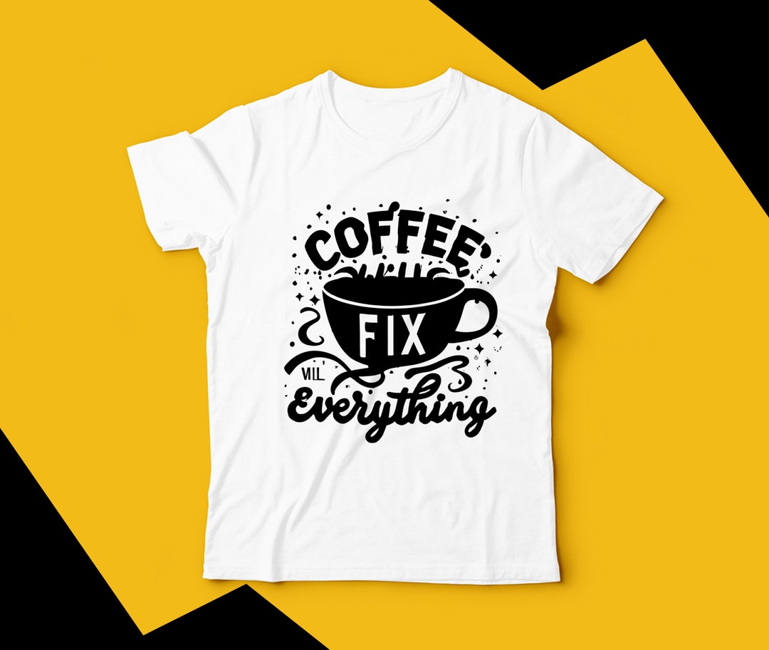 Coffee Fix Everything Svg File A New Blessing and A New Cup - Etsy