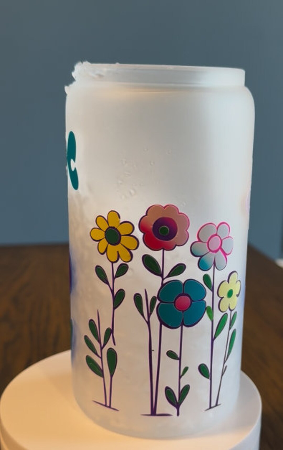 Glass Cup Color-changing / Spring Cup / Flowers and Butterflies Cup - Etsy