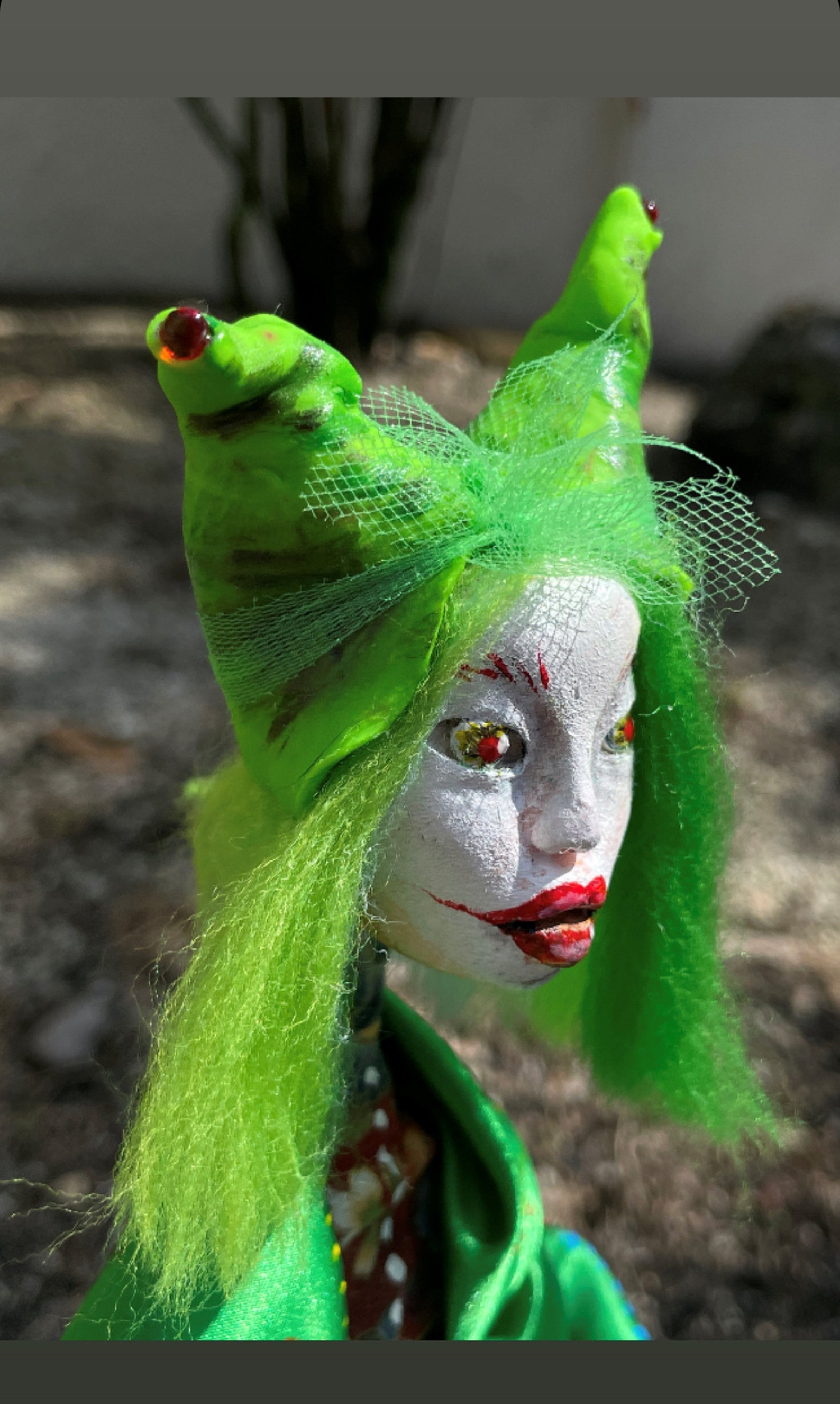 Joker's Reflection - Imaginative Surreal Sculpture Doll: Handmade ...